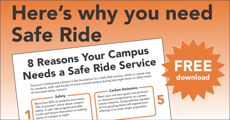 Fact Sheet: 8 Reasons Your Campus Needs a Safe Ride Service